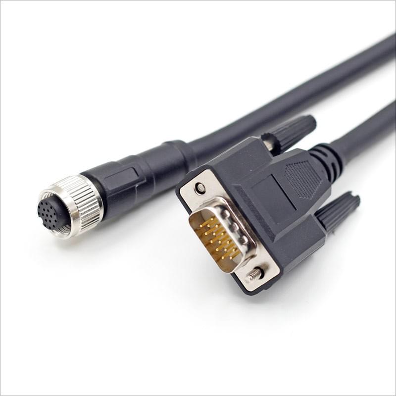 M12 Connector - Waterproof DC Power Cable Connector IP67,Male and ...