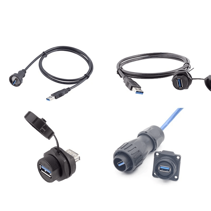 CAZN DC Cable Connector | Waterproof USB Micro USB Type - C Connector