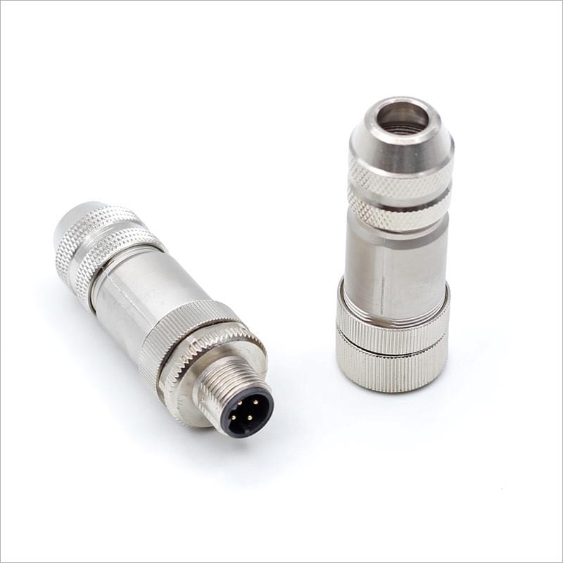 M12 Connector - Waterproof DC Power Cable Connector IP67,Male and ...