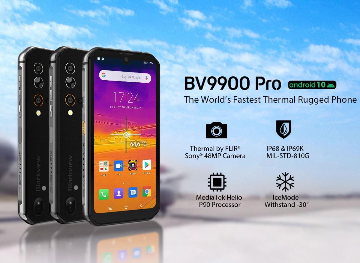 BV9900 Pro - Fastest Thermal Rugged Phone in the Slim Package