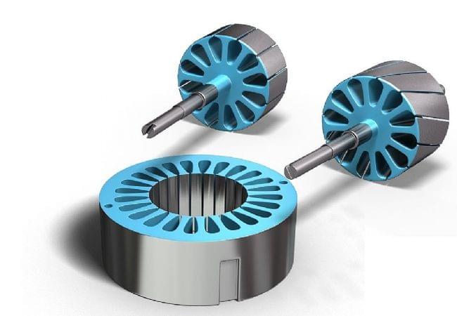 Induction stator powder coating machine - powder coating