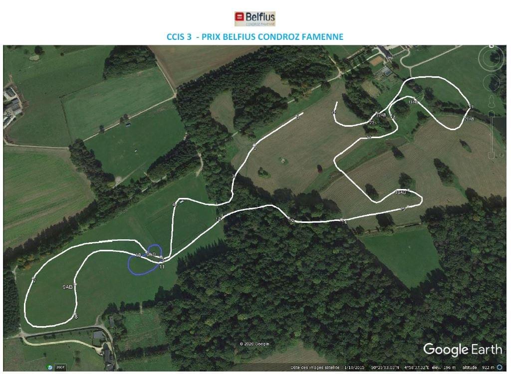 Cross country plan - Concours Complet Arville English