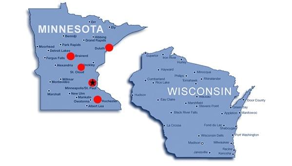 Greater MN Locations - Warning Lites MN