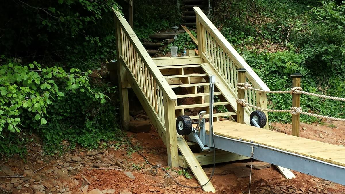 Dock Ramp Wheels Lake Lanier