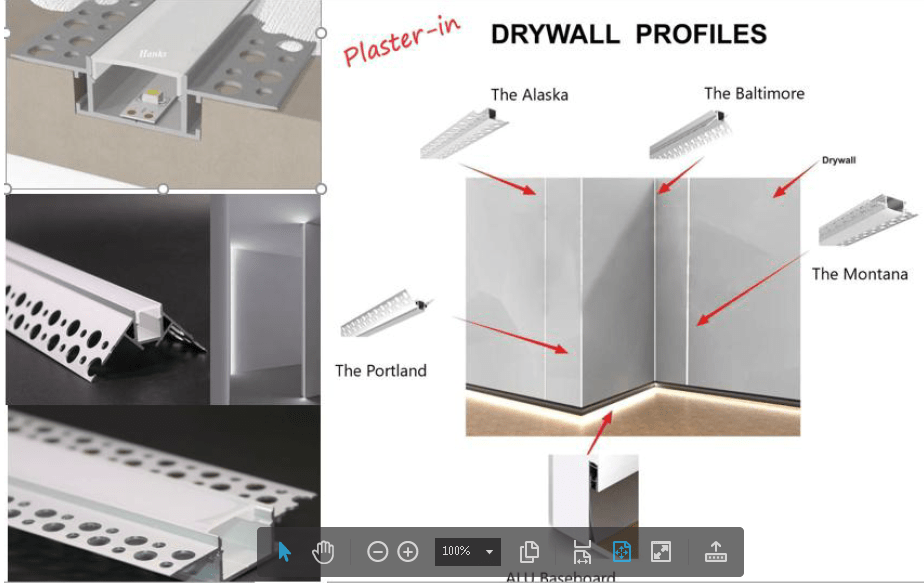 LED aluminum profiles application
