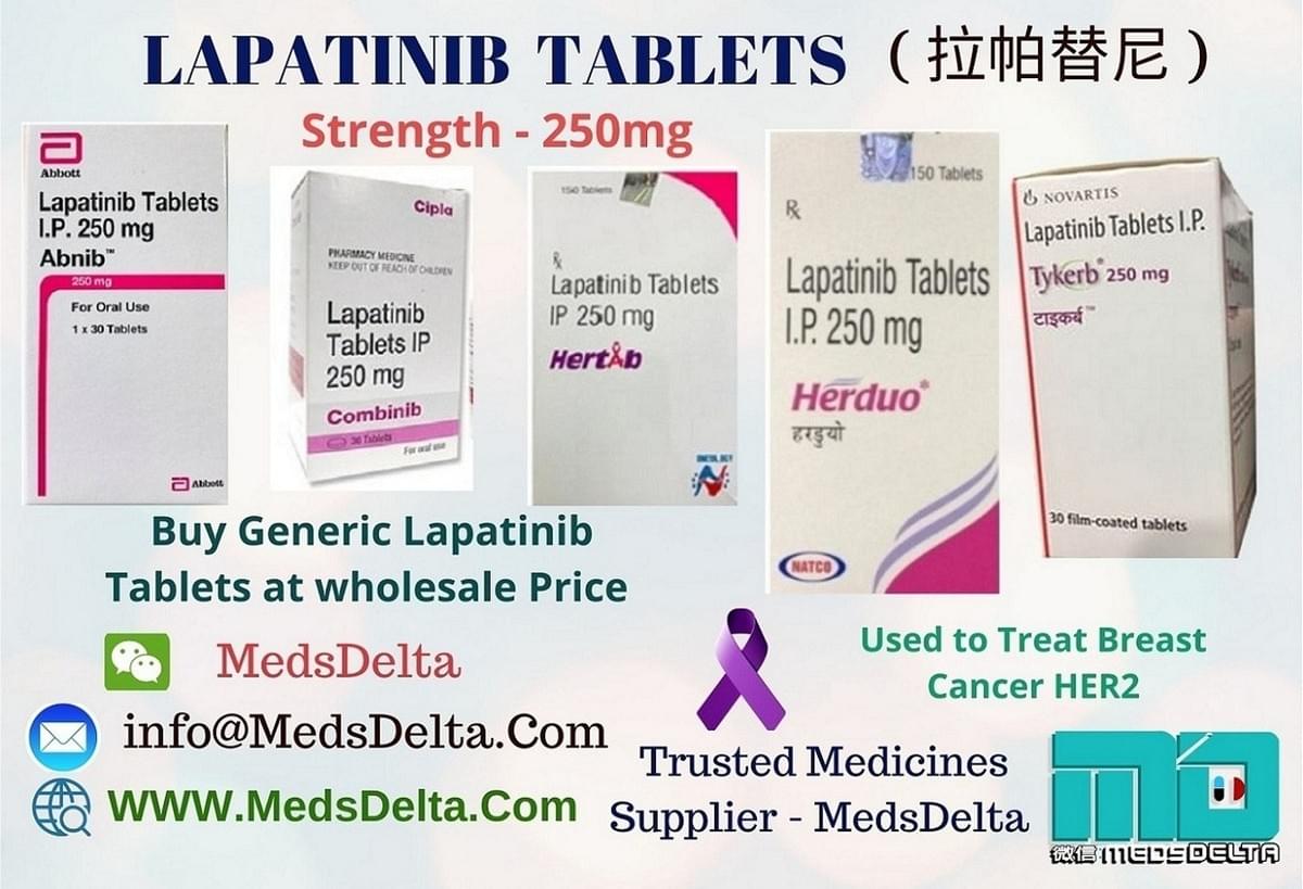 Lapatinib 250mg Tablets Price India | Generic Tykerb Herduo Wholesaler ...