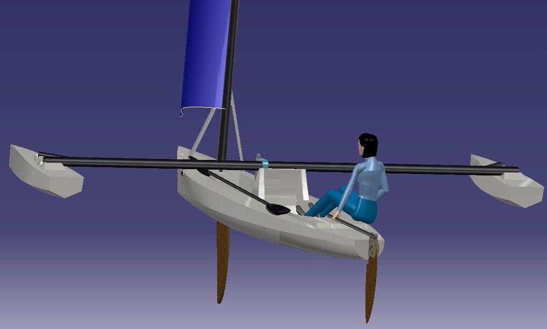 Quelle conception pour un bateau à voile et propulsion musculaire ...
