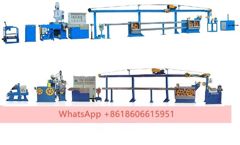 What are the types and applications of cable and wire extrusion line?