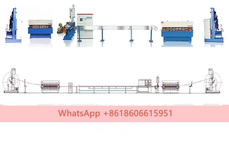What are the types and applications of cable and wire extrusion line?