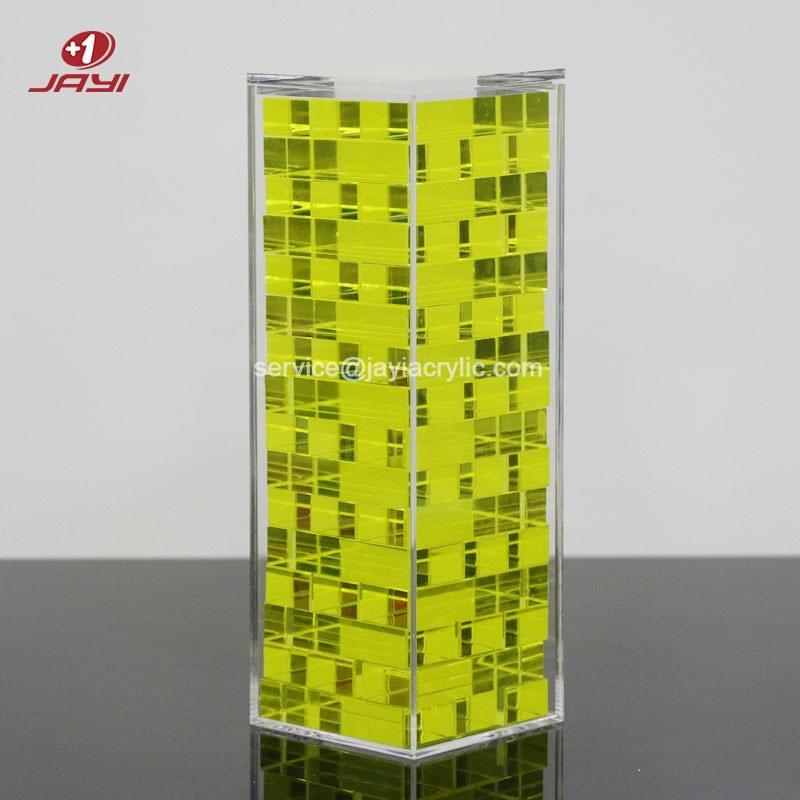 Acrylic jenga classic game