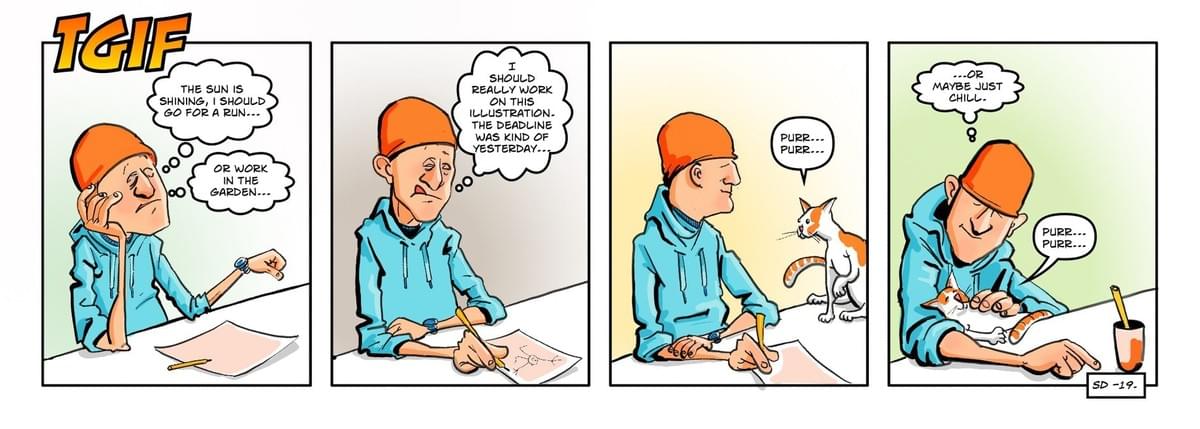 Chillin' on a Friday with Friday Comics! - illustration