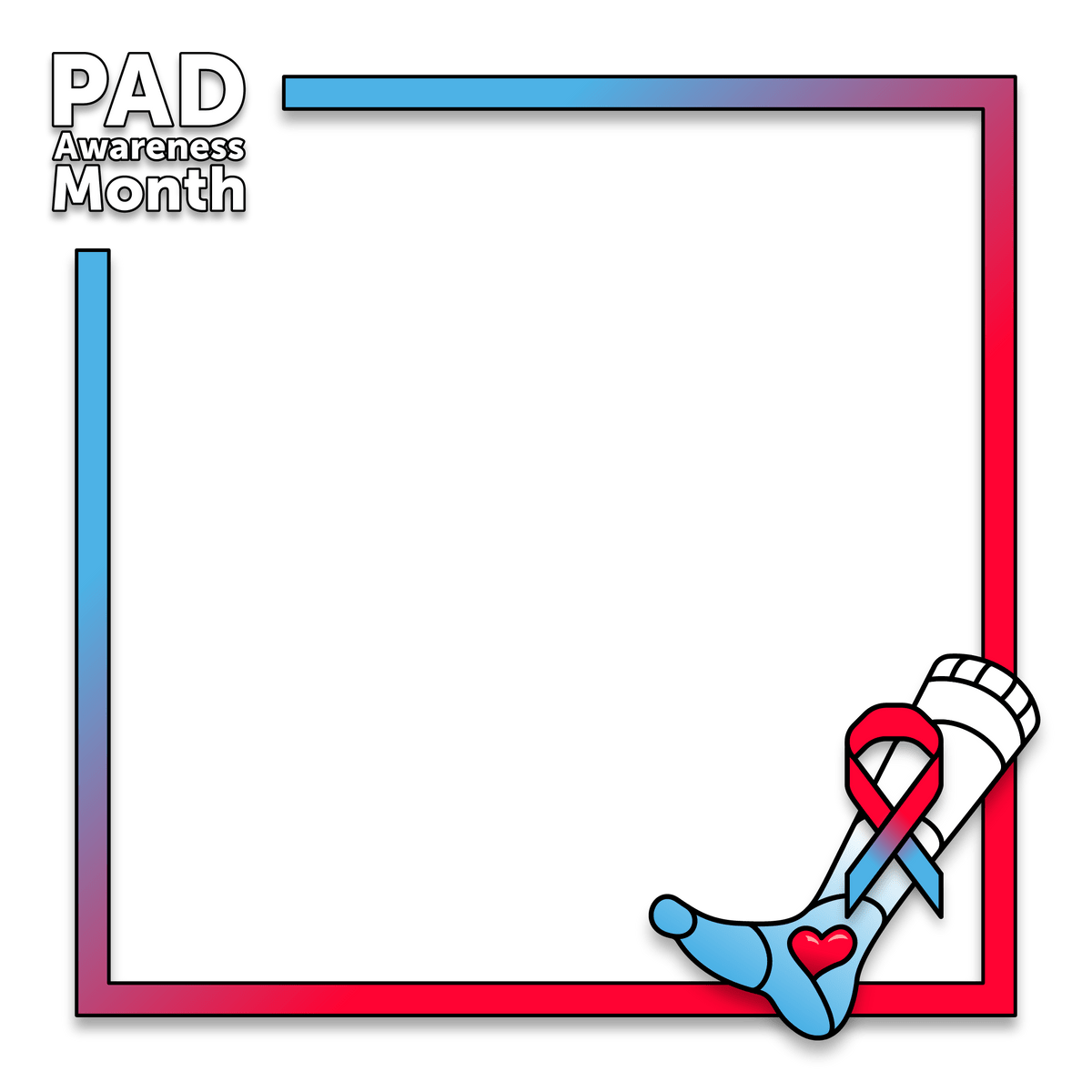 PAD Awareness Ribbon