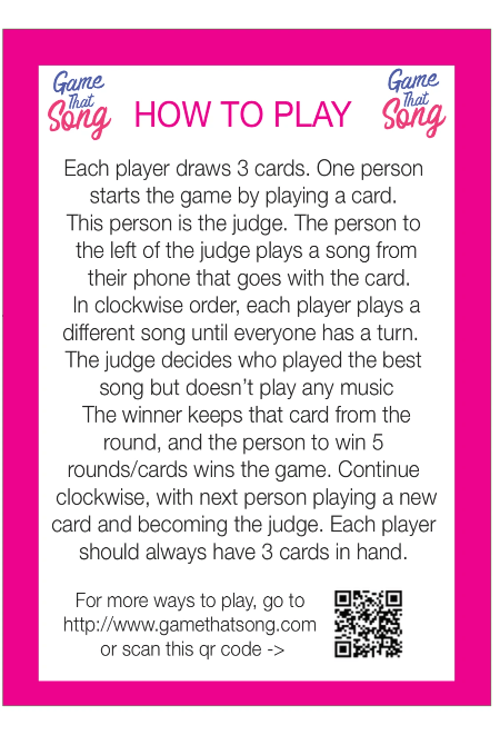 How To Play - Game That Song