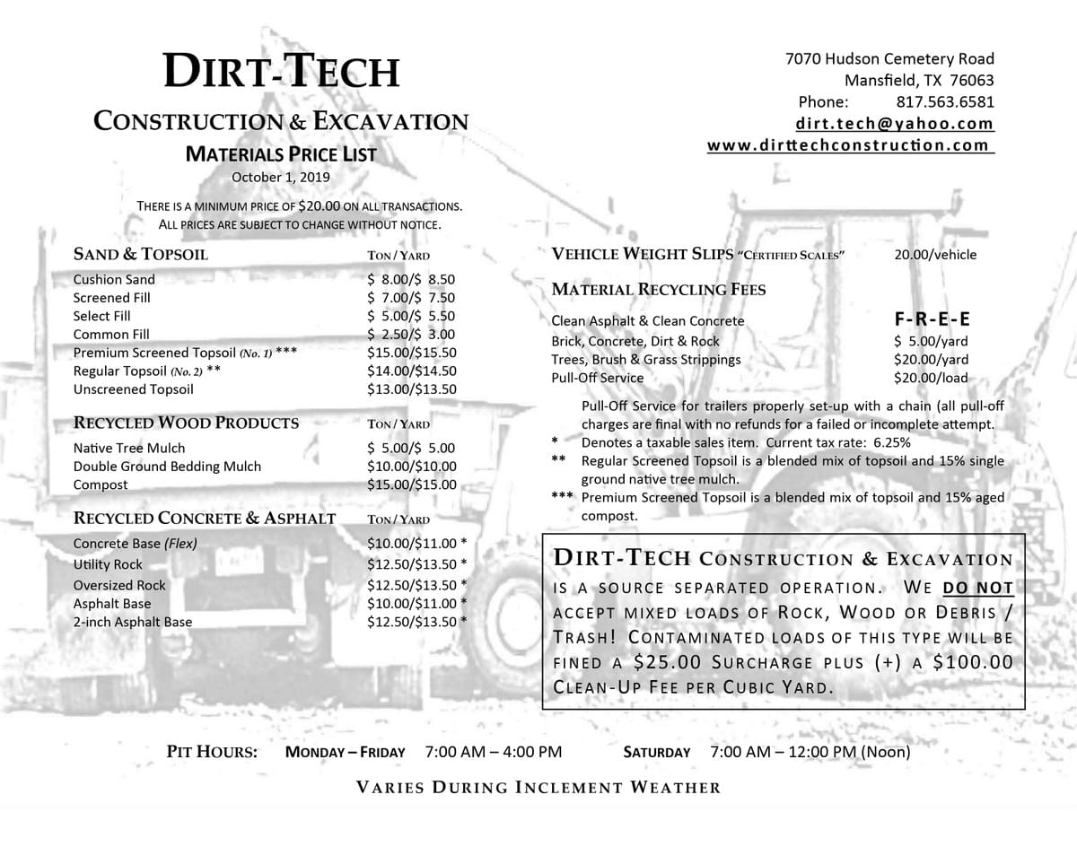 Dirt-Tech Construction & Excavation