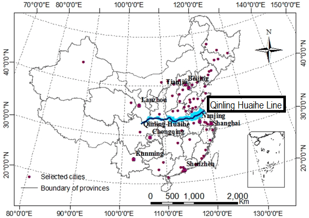 QINLING HUAIHE LINE - WHY SHANGHAI IS ON THE WRONG SIDE?!