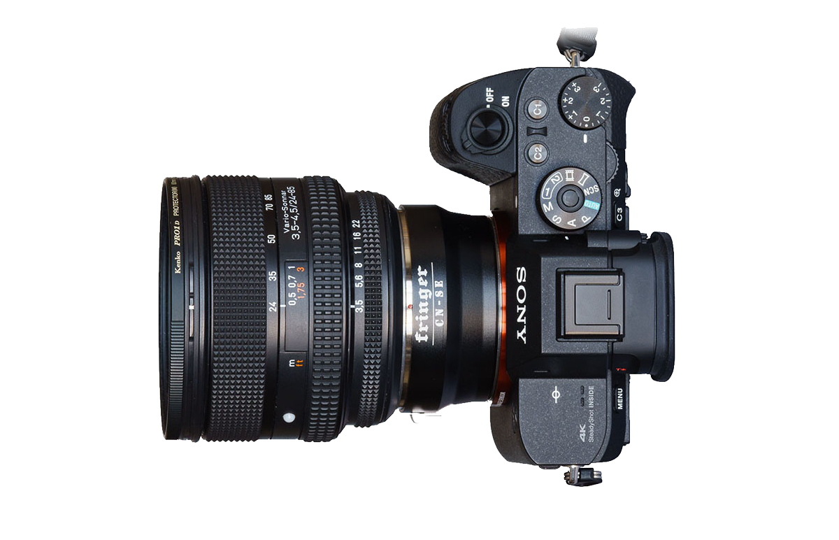 Fringer smart adapters for Contax, Sony and Fujifilm