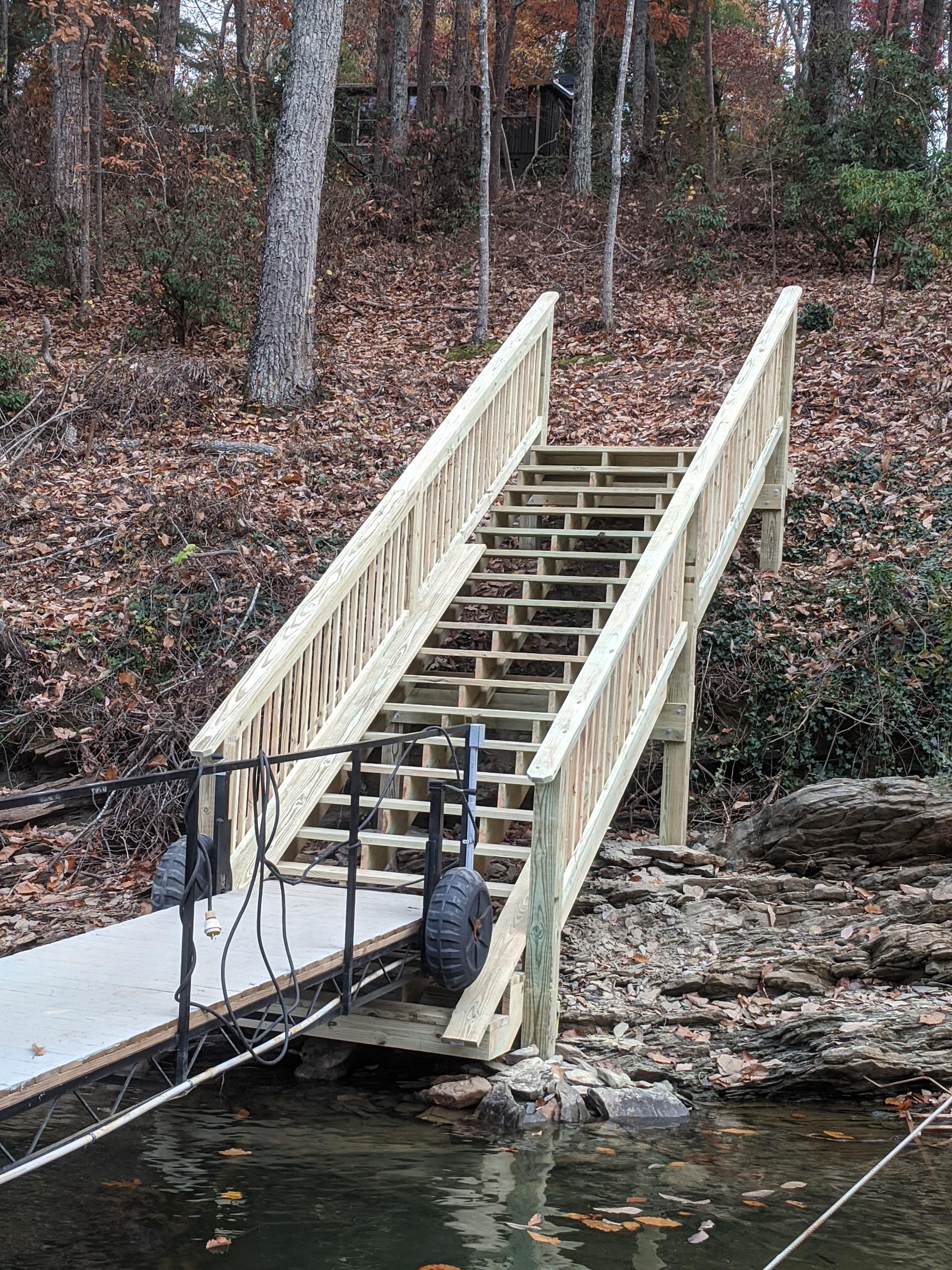 Dock Steps Lake Lanier