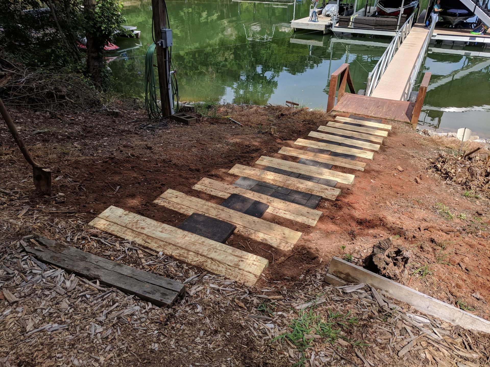 Dock Steps Lake Lanier
