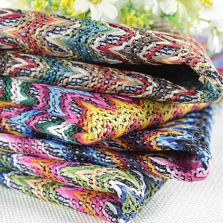 synthetic raffia,Faux Natural Fiber fabric,pp/pe raffia,PP knitted fabric